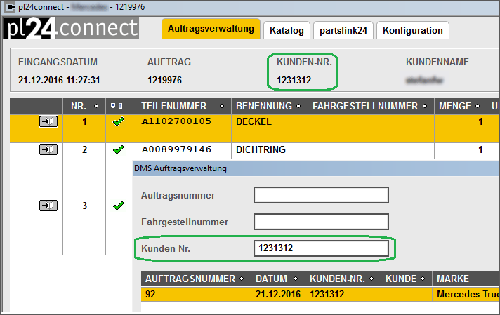 Step 21: Die Auftragsliste zeigt alle korrekten Aufträge (nur LexCom ...